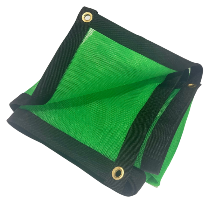 Lưới che nắng 70% - HDPE Hàn Quốc 140GSM - Màu xanh (May 2 lớp)